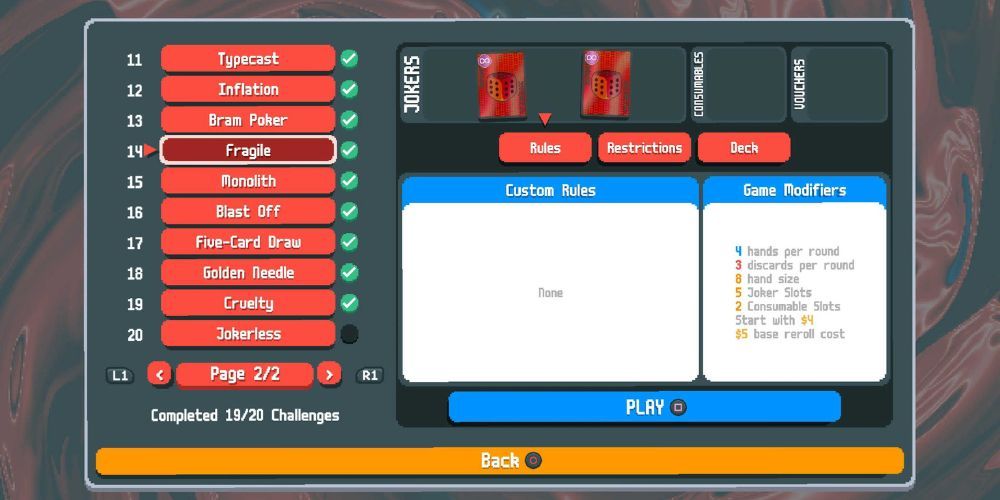 Balatro Challenge Mode Guide
