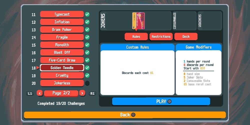 Balatro Challenge Mode Guide