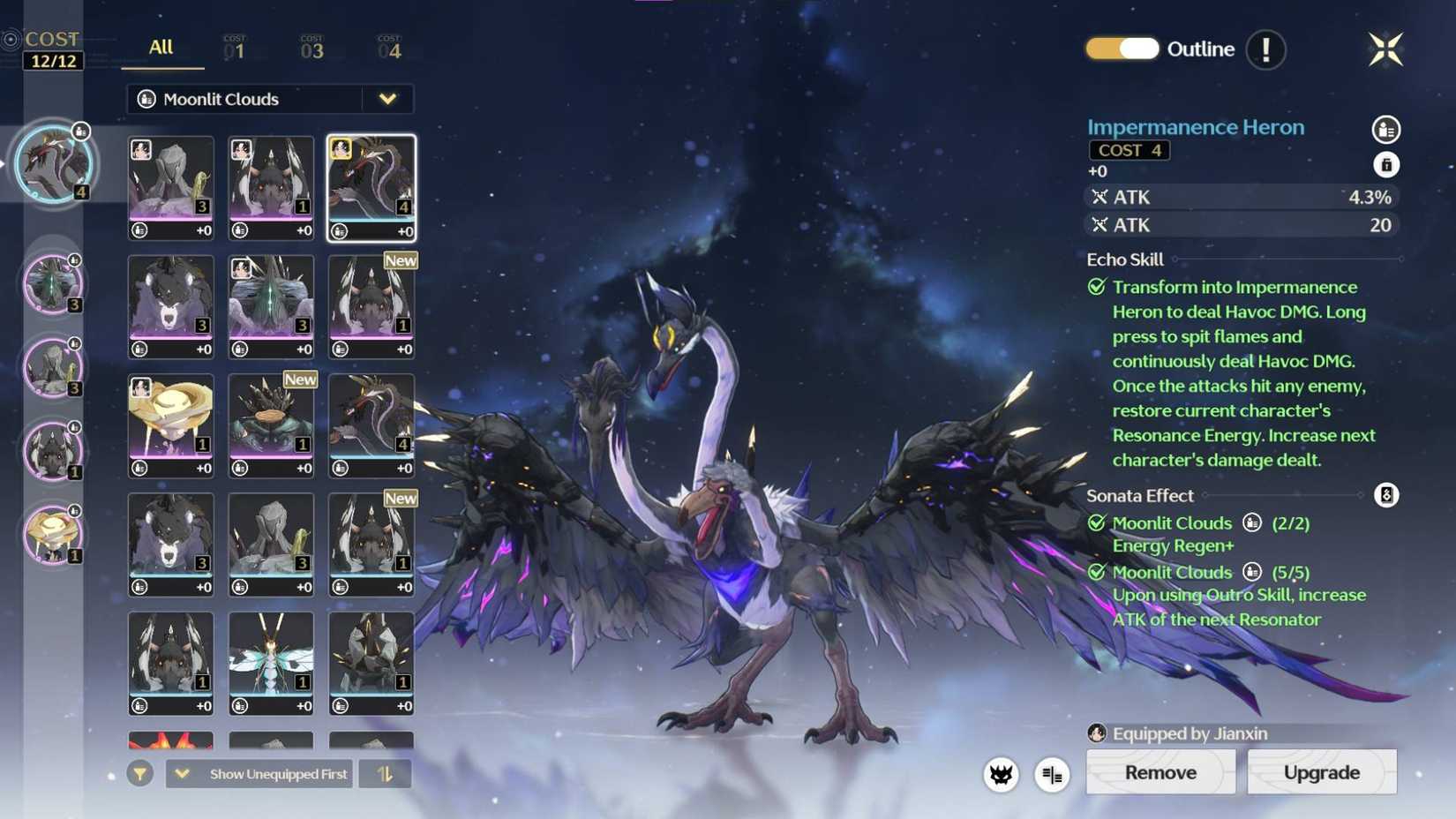 Wuthering Waves: Jianxin Build Guide