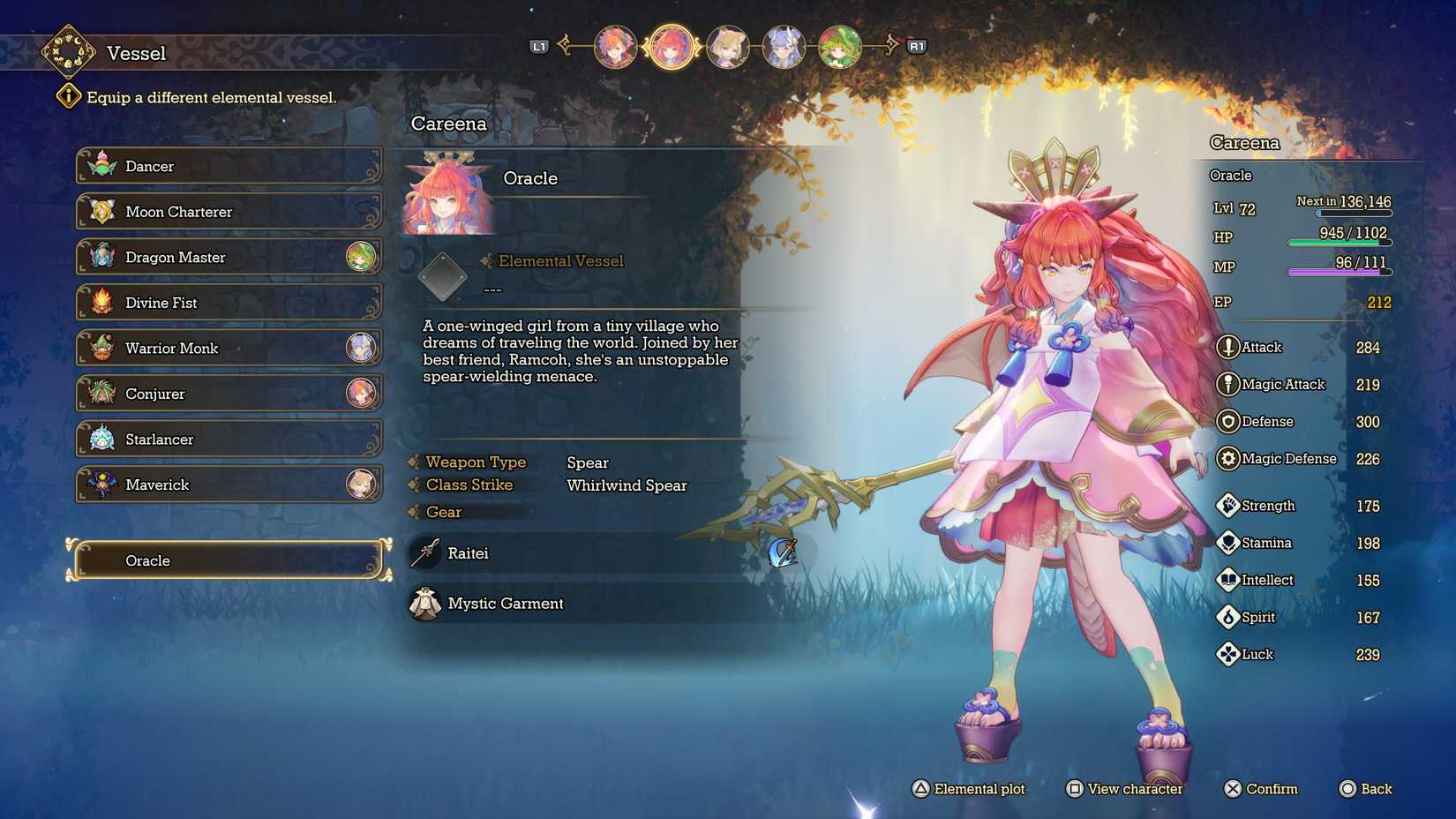 Visions of Mana: Careena Class Guide