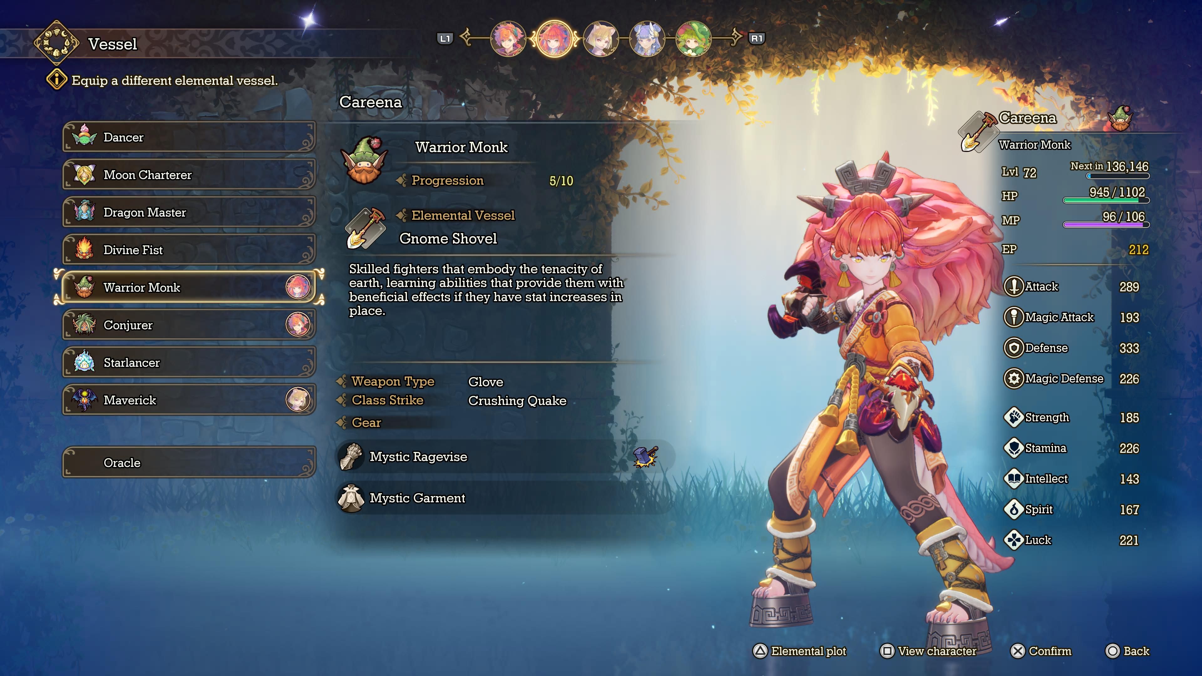 Visions of Mana: Careena Class Guide