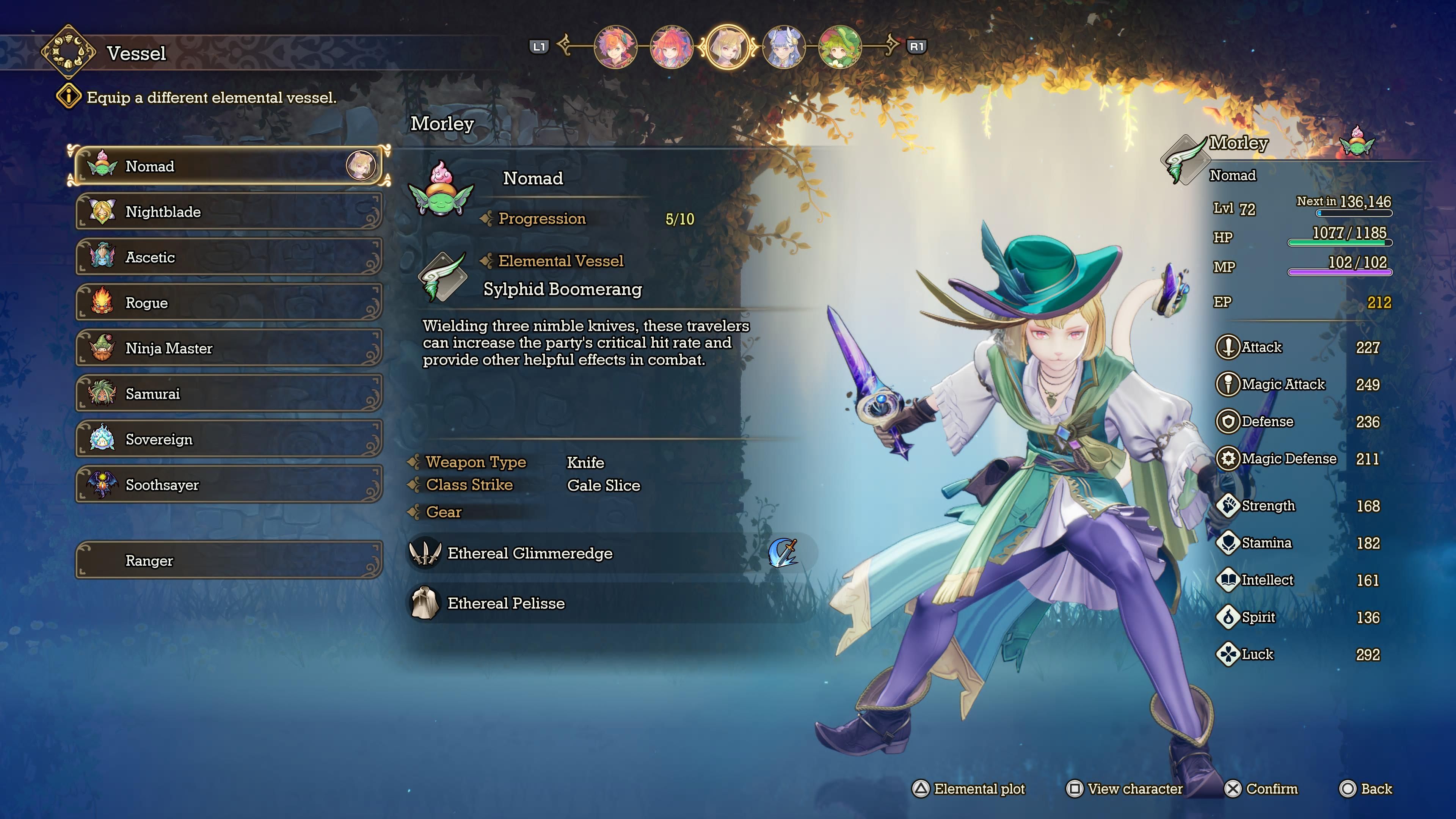 Visions of Mana: Morley Class Guide