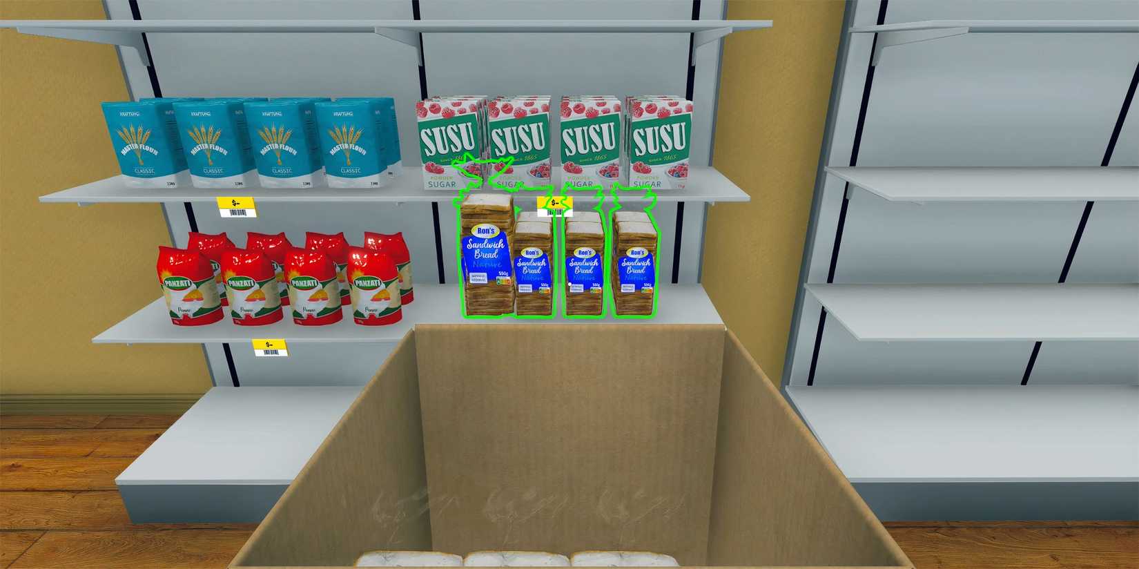 supermarket simulator empty shelf