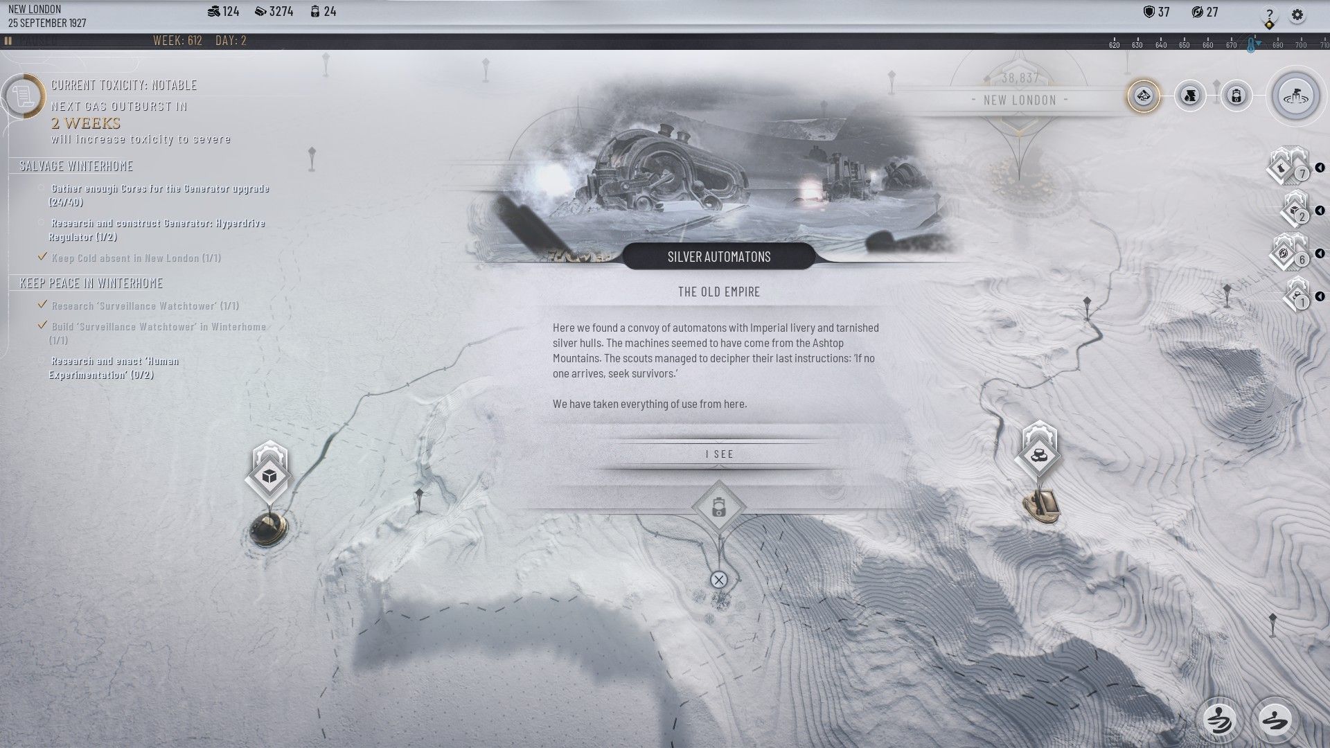 Frostpunk 2 How to Get Cores