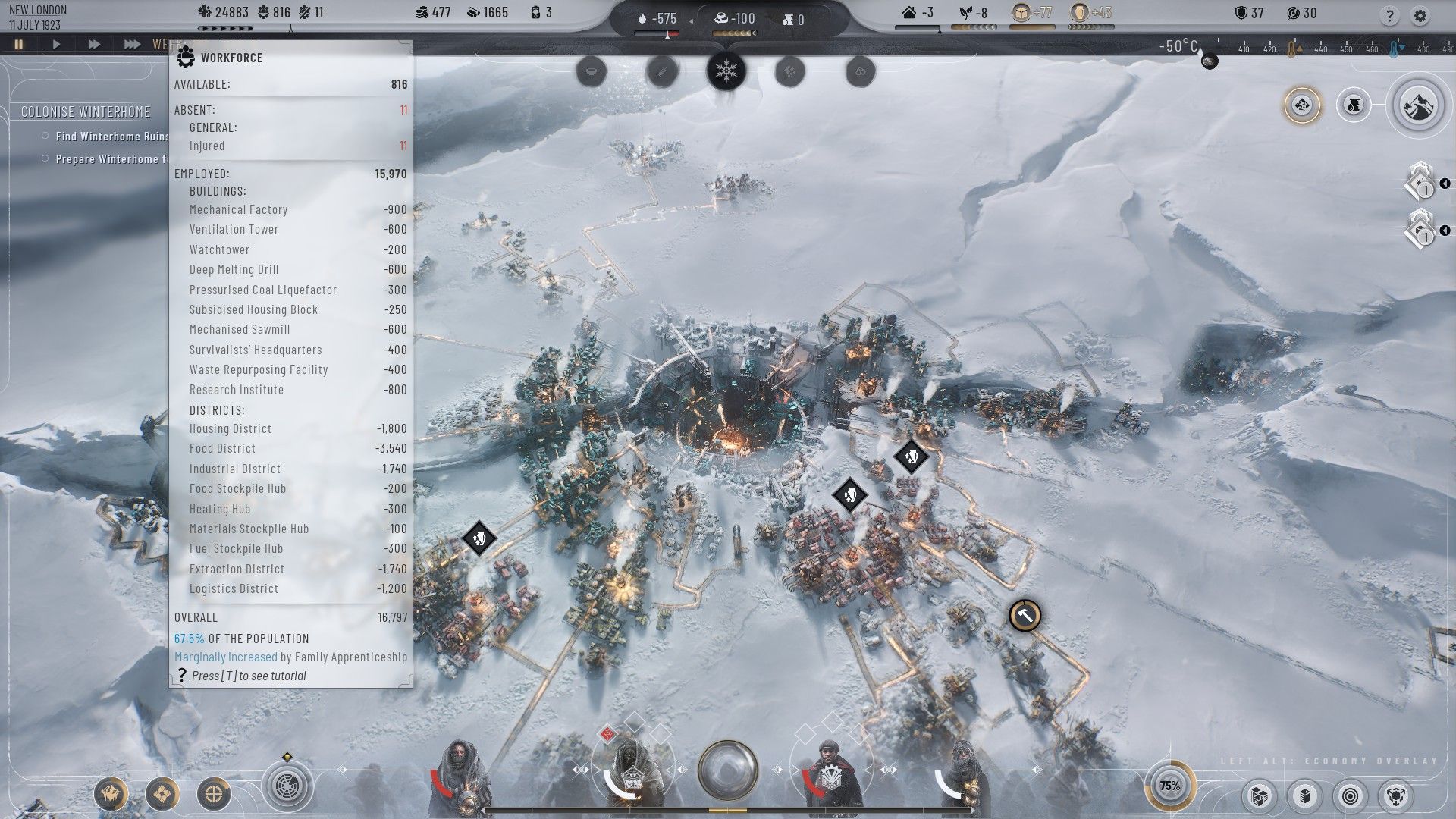 Frostpunk 2: How to Get More Workforce
