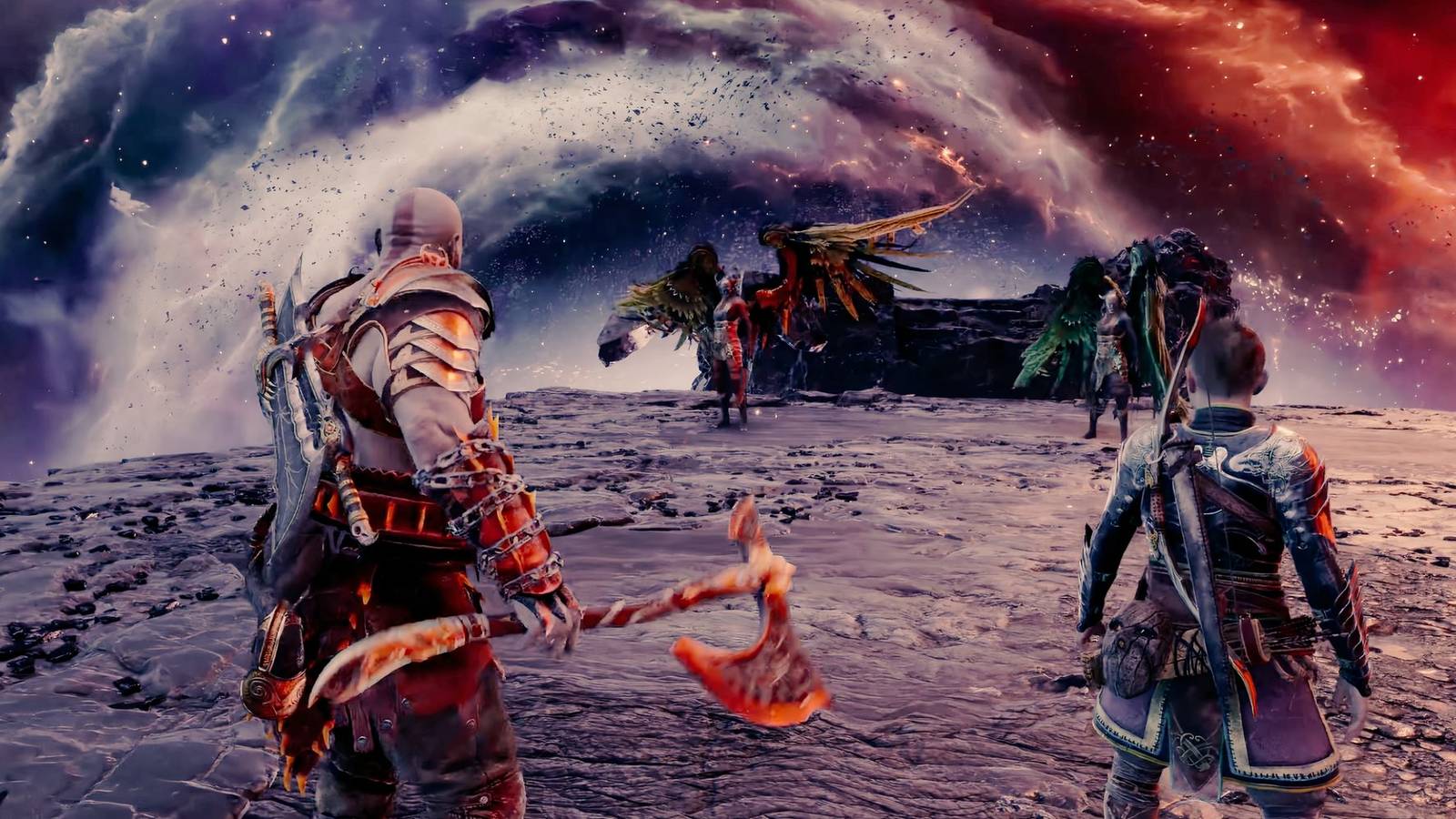 Fighting Valkyries in God of War: Ragnarok
