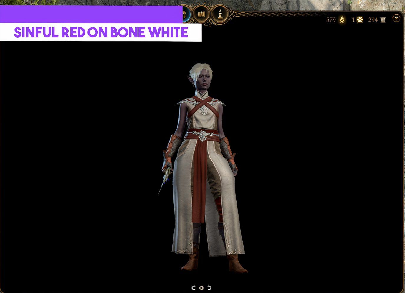 Sinful Red on Bone White | Baldur's Gate 3 | Hardcore Gamer