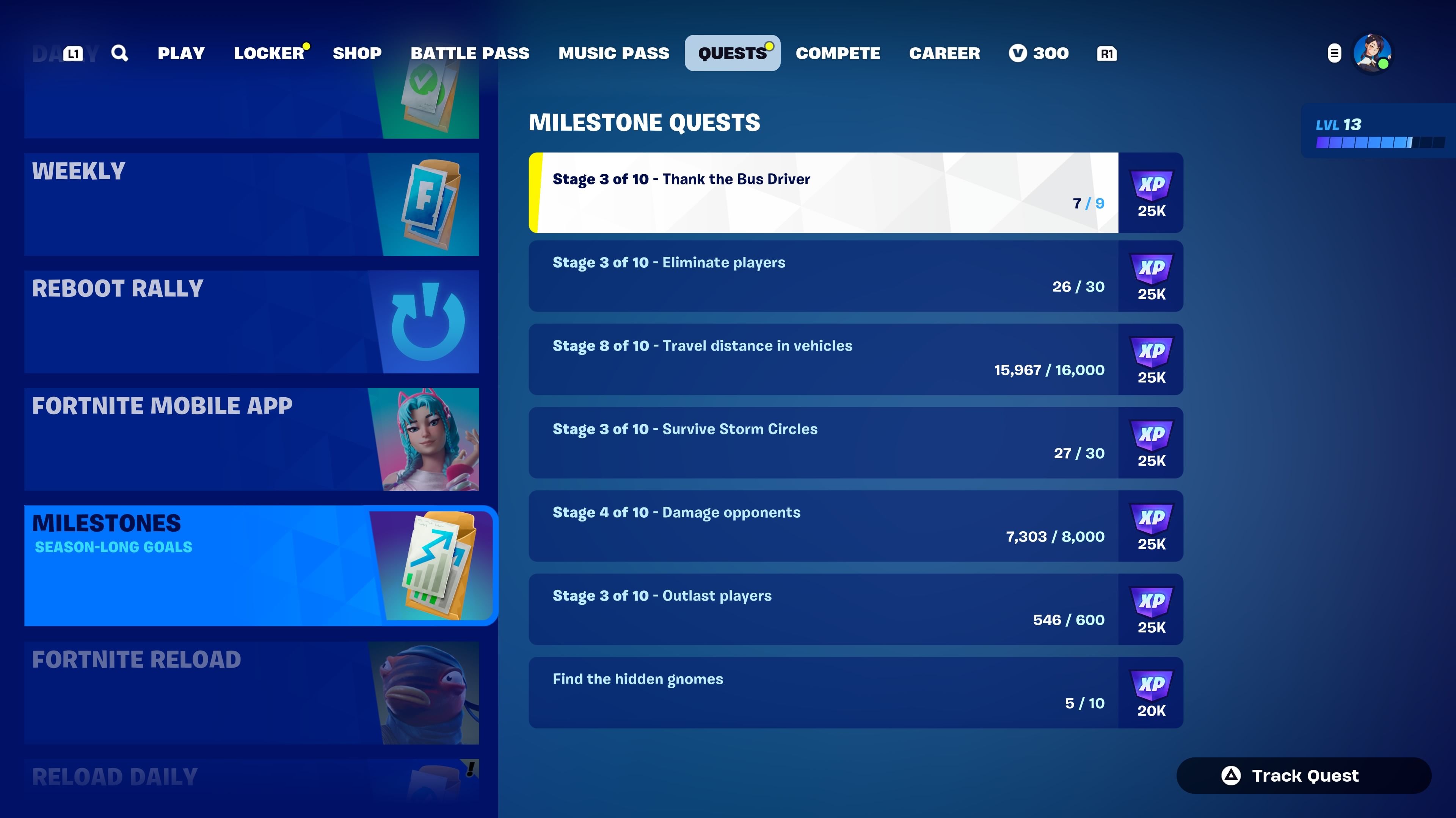 All Fortnite Chapter 2 Remix Milestone Quests