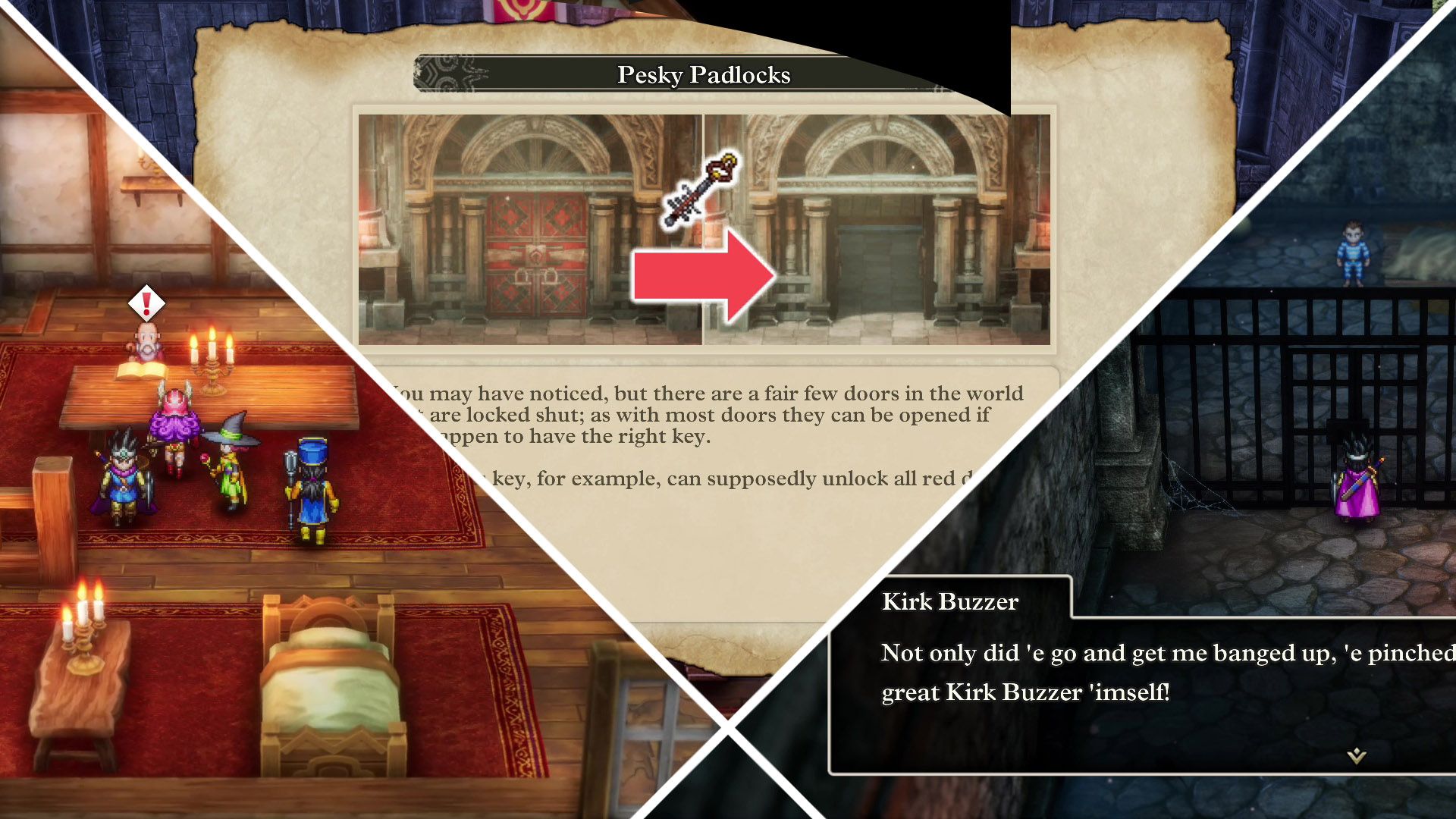 Dragon Quest III 2D-HD Remake Thief Key Guide