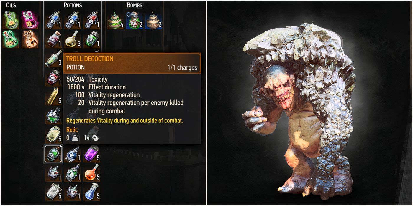 Essential Potions in The Witcher 3: Wild Hunt
