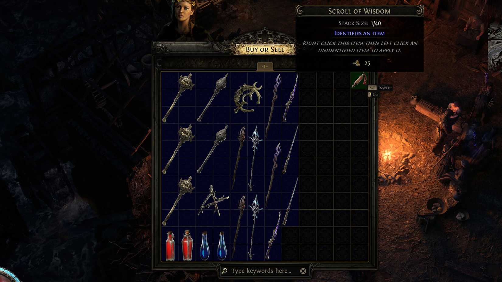 Where to Identify Gear in Path of Exile 2