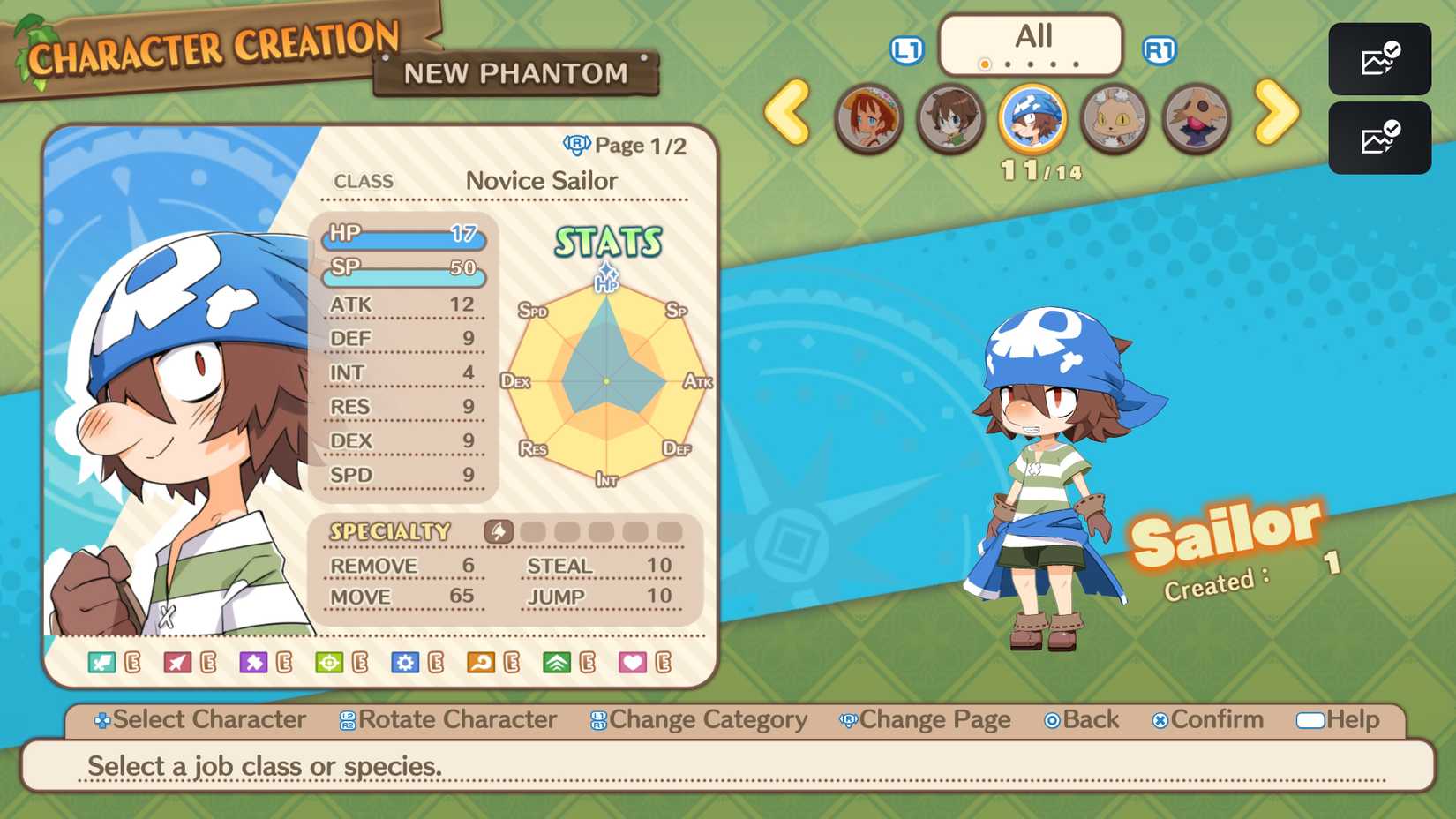 Phantom Brave: The Lost Hero: Sailor Class Guide