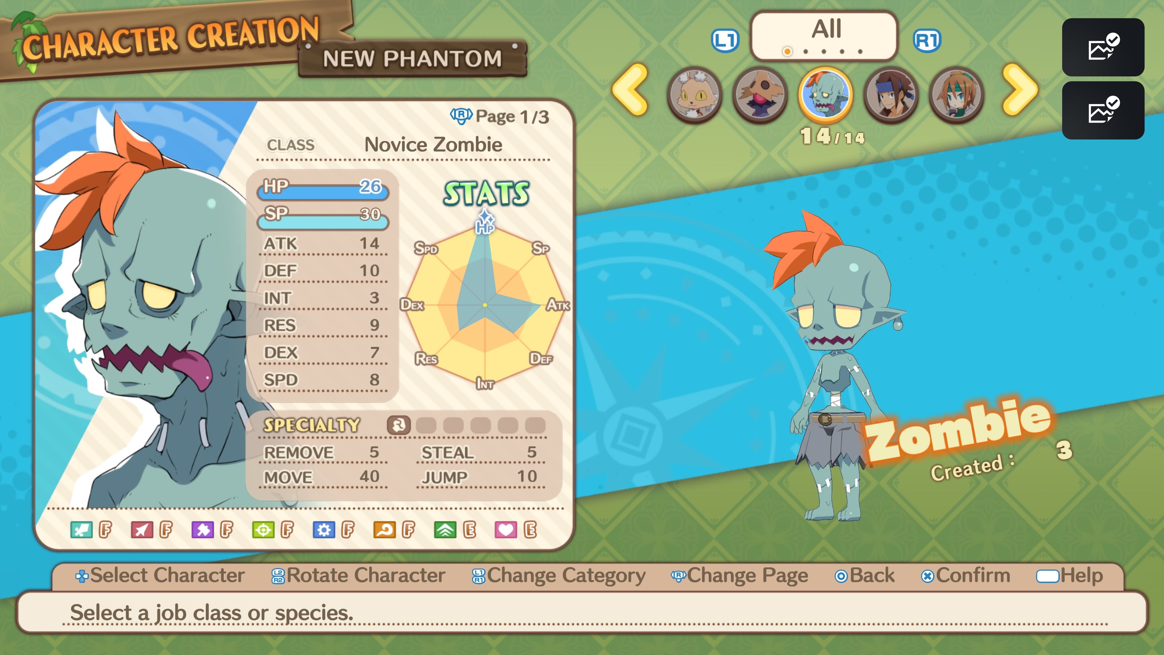 Phantom Brave: The Lost Hero: Zombie Class Guide