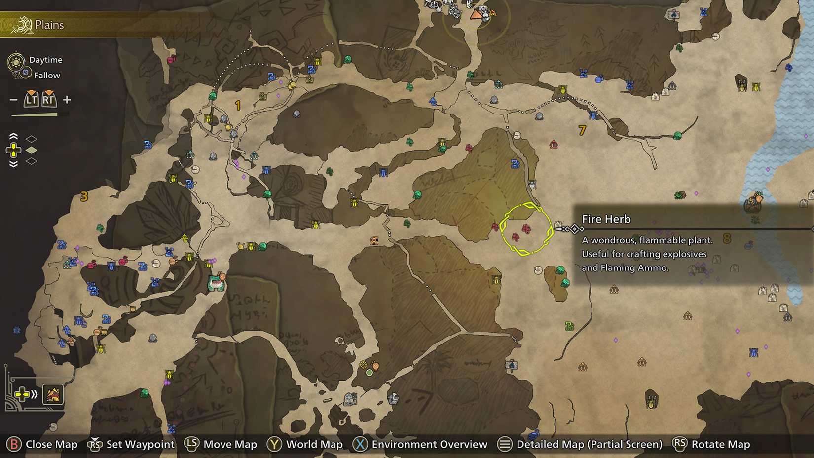 Fire Herb Locations in Monster Hunter Wilds