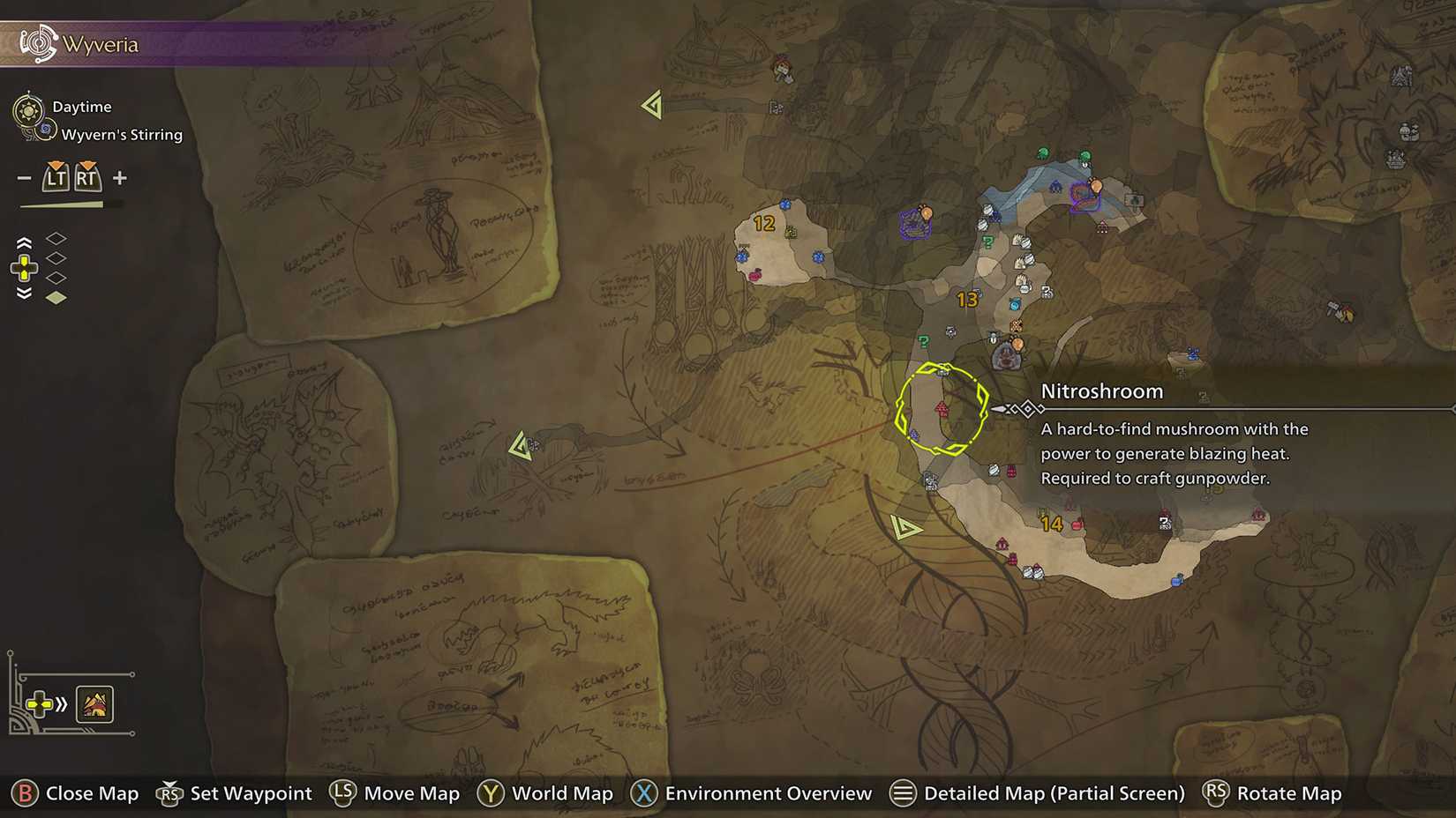 Nitroshroom Locations in Monster Hunter Wilds