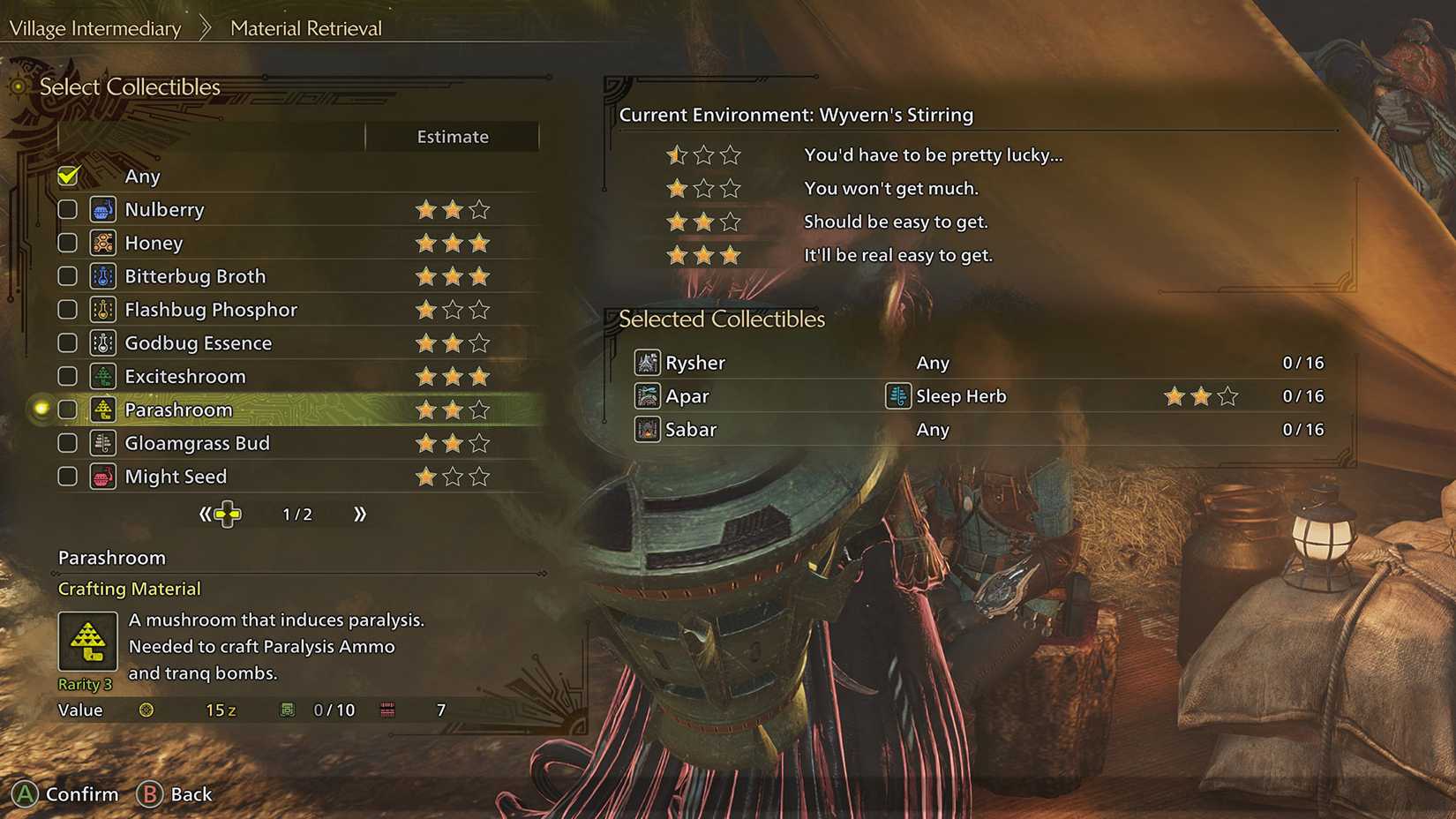 Parashroom Locations in Monster Hunter Wilds