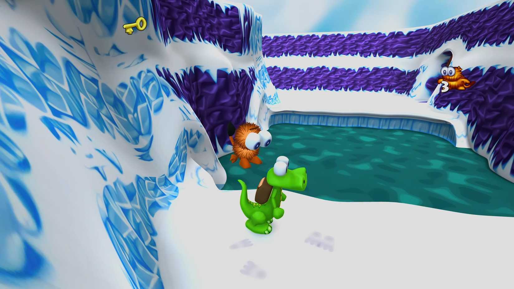 How to Complete Ice Island in Croc: Legend Of The Gobbos
