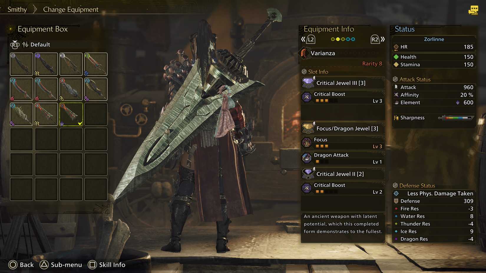 Great Sword Build in Monster Hunter Wilds