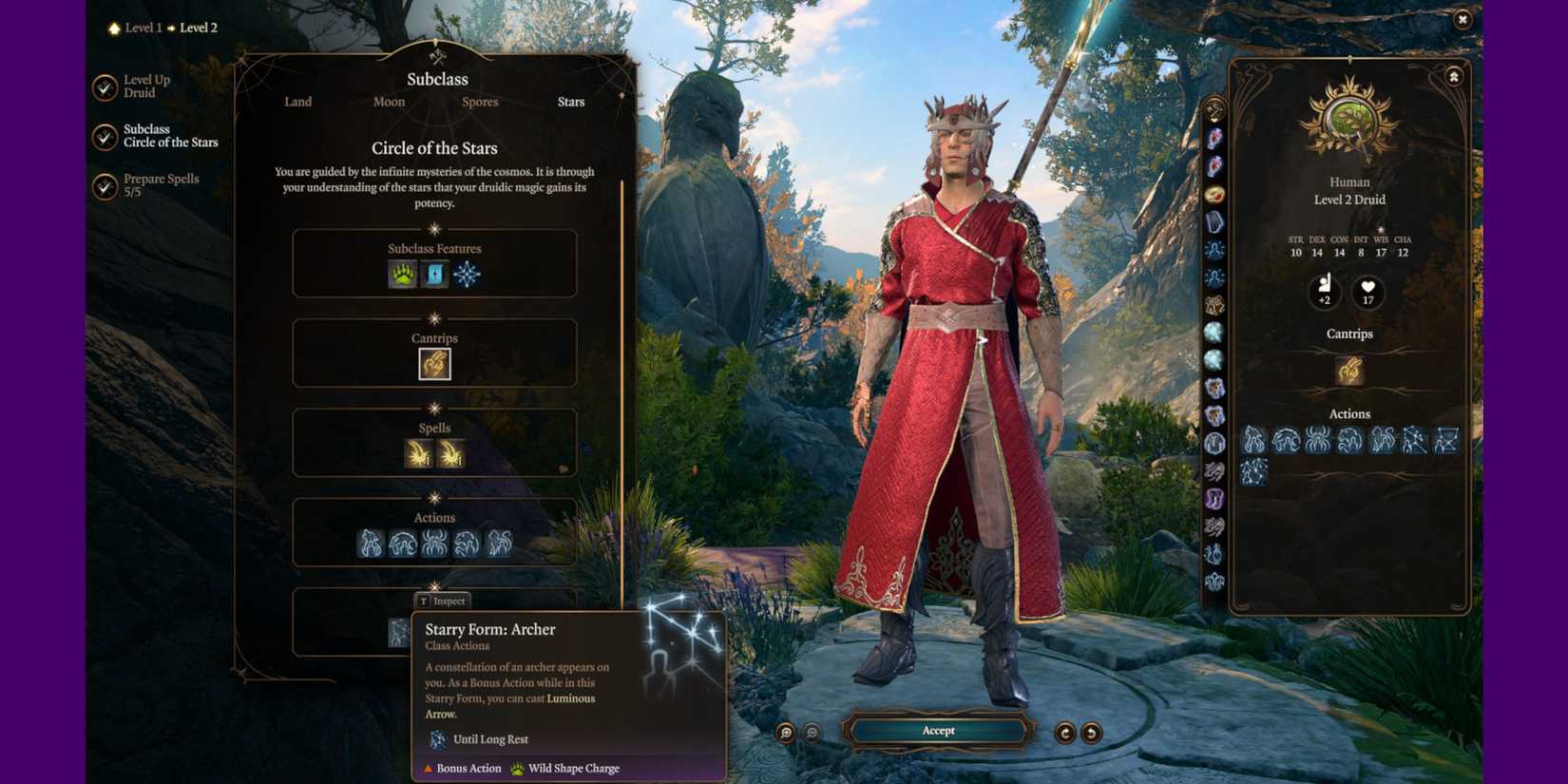 Best Circle of the Stars Build in Baldur's Gate 3