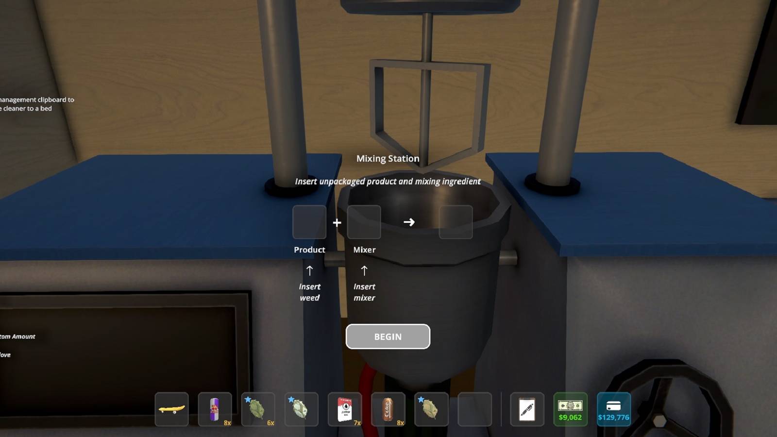 Finding and Using the Mixing Station in Schedule 1
