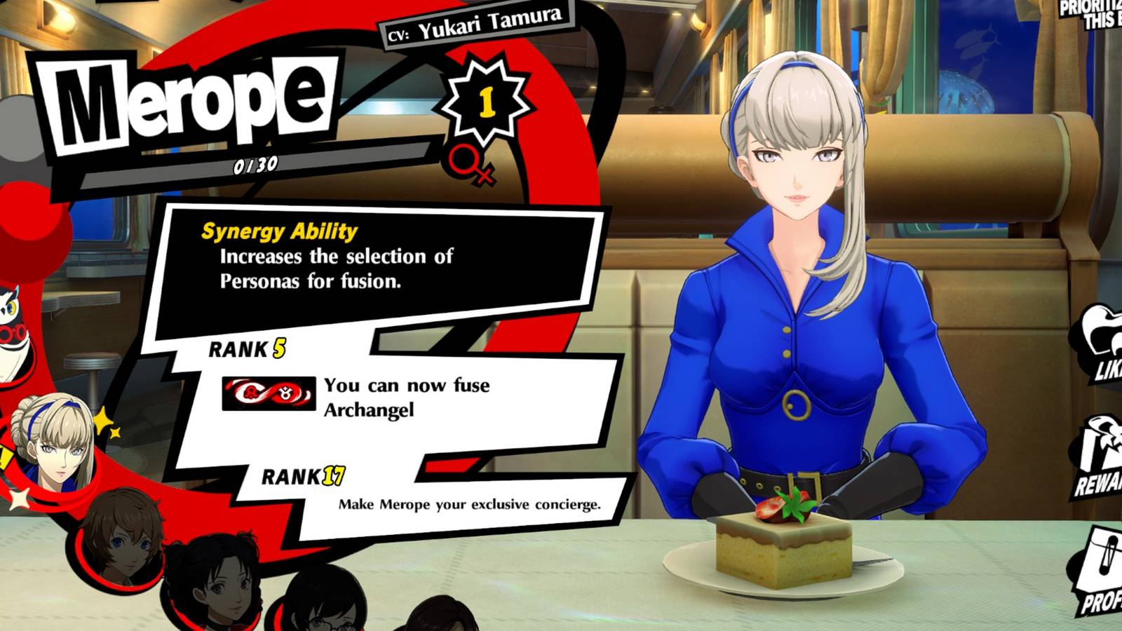 Every Merope Synergy Ability, Dialogue Choice, and Gift in Persona 5 ...