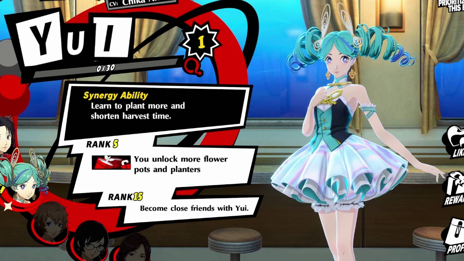 Every Yui (Bui) Synergy Ability, Dialogue Choice, and Gift in Persona 5 ...