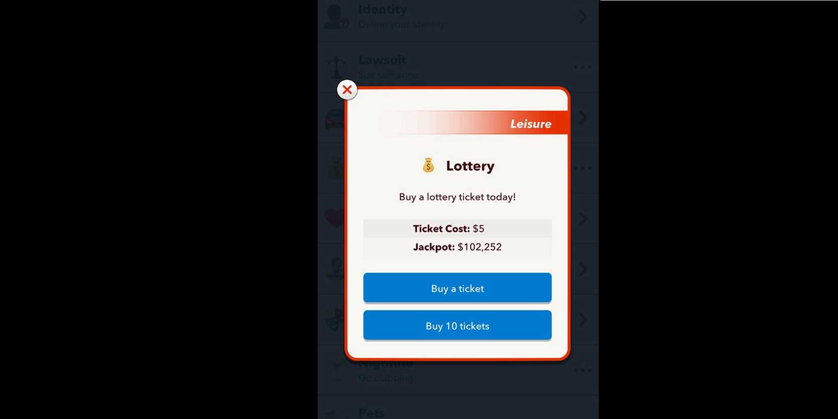 Tricks for Winning the Lottery in BitLife