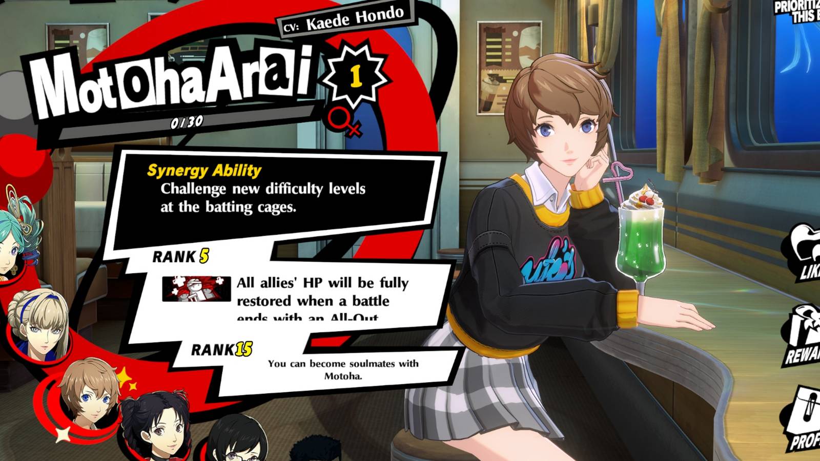 Every Motoha Arai (Closer) Synergy Ability, Dialogue Choice, Gift in ...