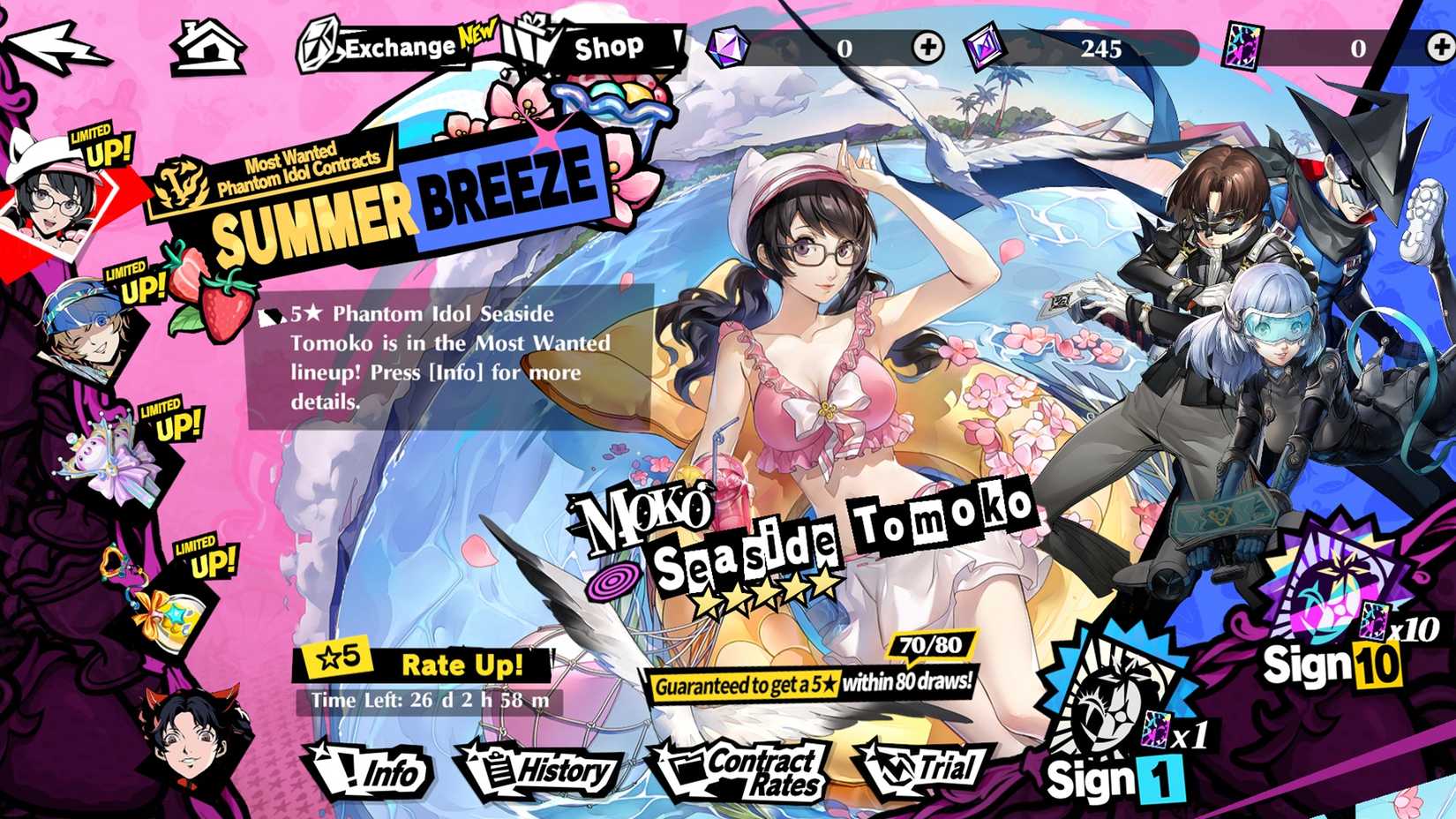 Best Moko Seaside Tomoko Tomoko Noge Build In Persona 5 The Phantom X