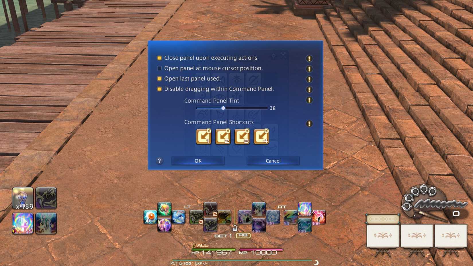 Where to Find the Command Panel Feature in FFXIV