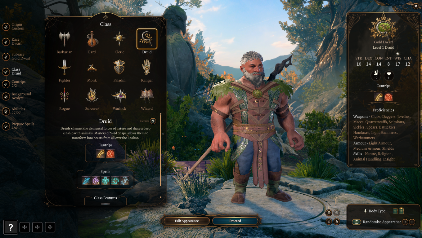 Best Race And Class Combinations In Baldur's Gate 3