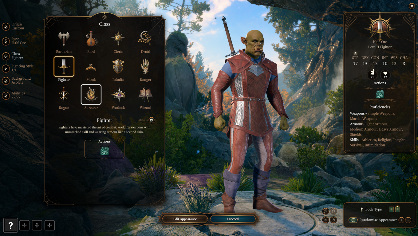 Best Race And Class Combinations In Baldur's Gate 3