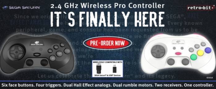 Retro-Bit Announces Hall Effect Twin Stick Saturn-Style Controller